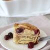 Paleo Fruit Breakfast Frittata with Apples and Cherries