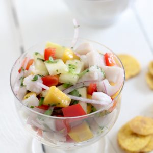 Pineapple + Mango Swordfish Ceviche - The Whole Smiths