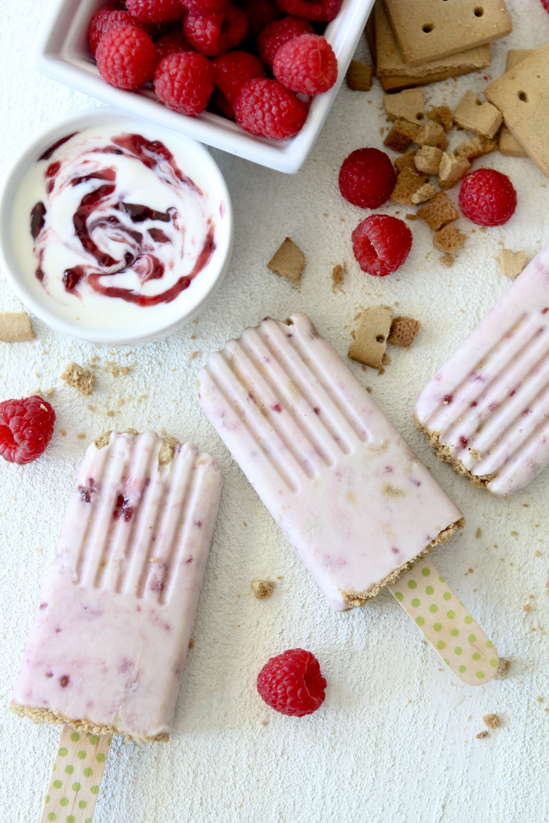 Raspberry Cheesecake Gluten-Free Popsicles - The Whole Smiths